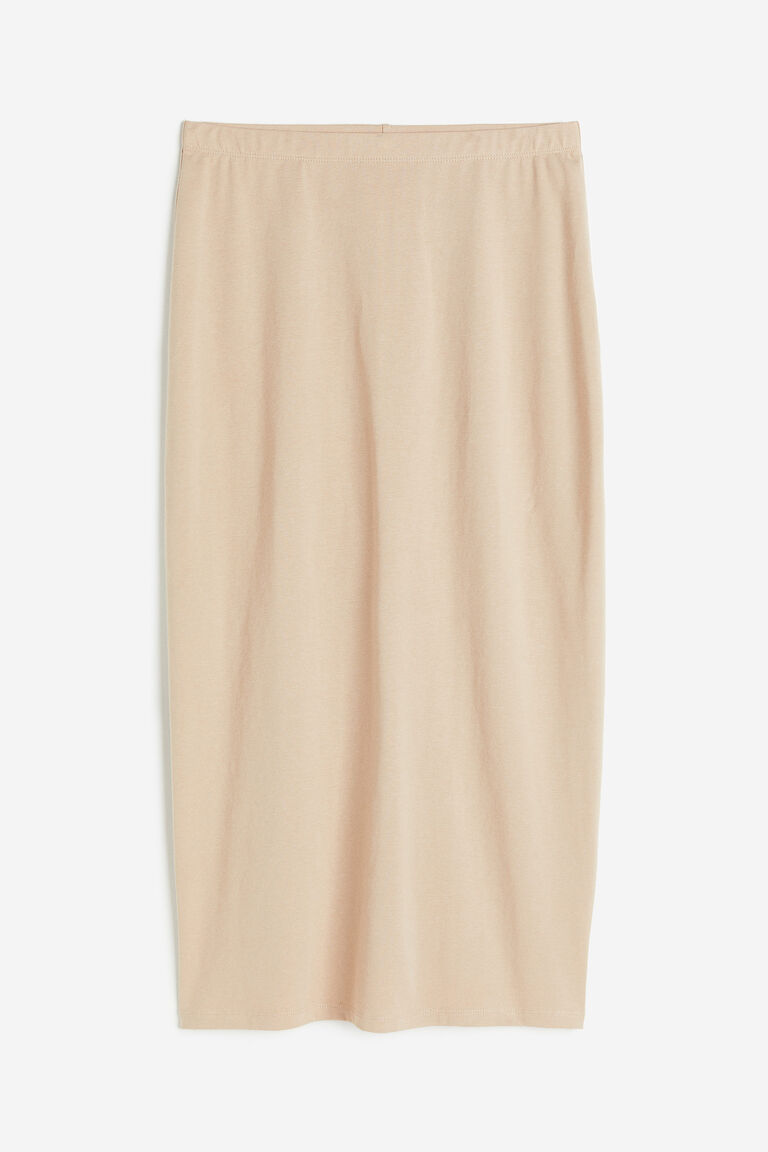 Jersey pencil skirt