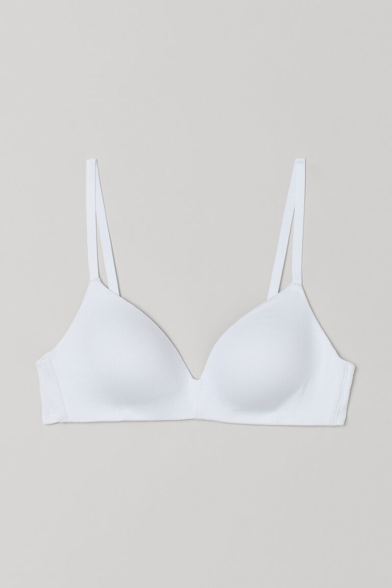 Non-wired cotton bra