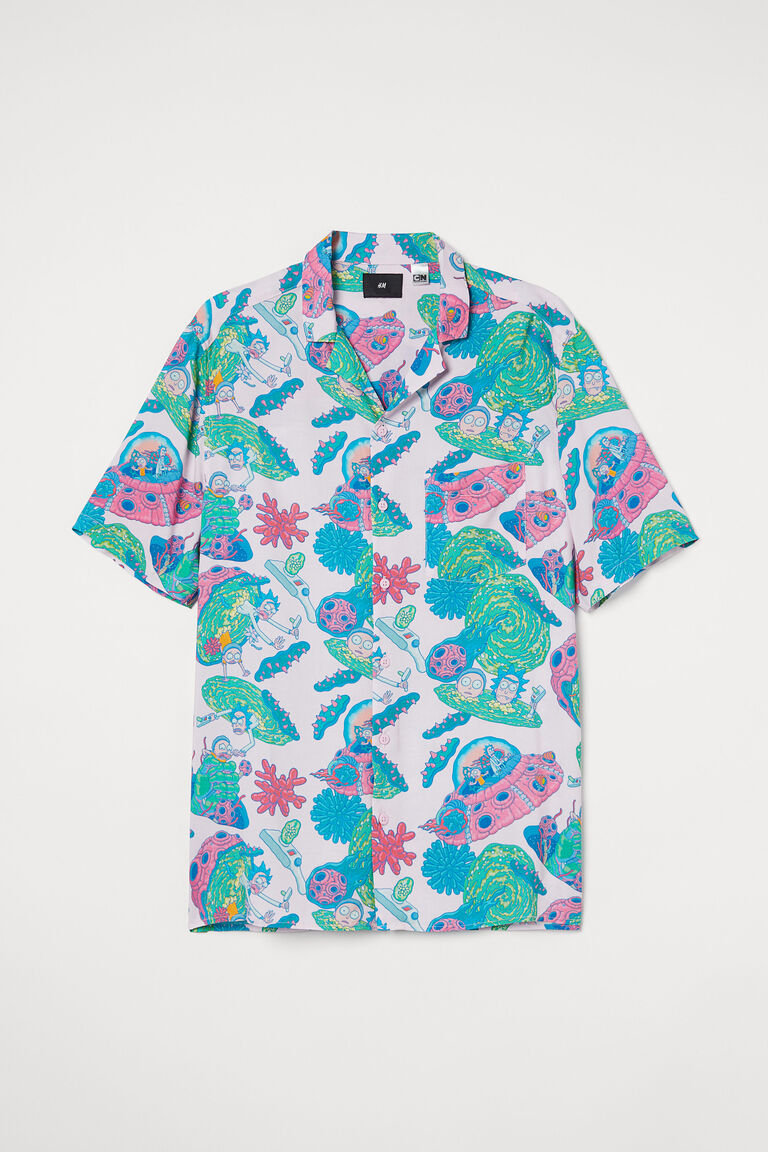 Patterned resort shirt