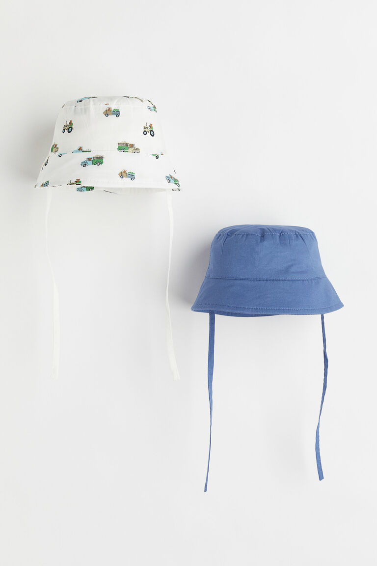 2-pack cotton sun hats