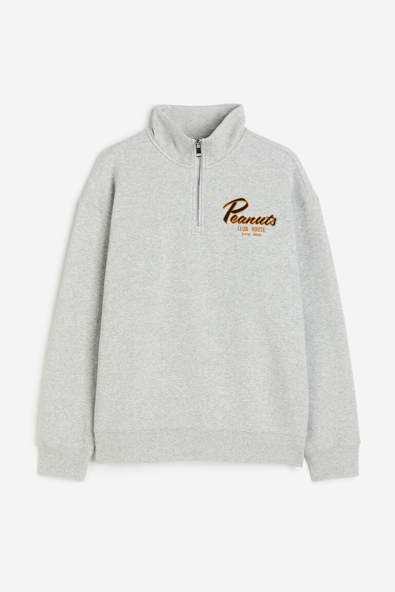 Relaxed Fit Zip-top sweatshirt