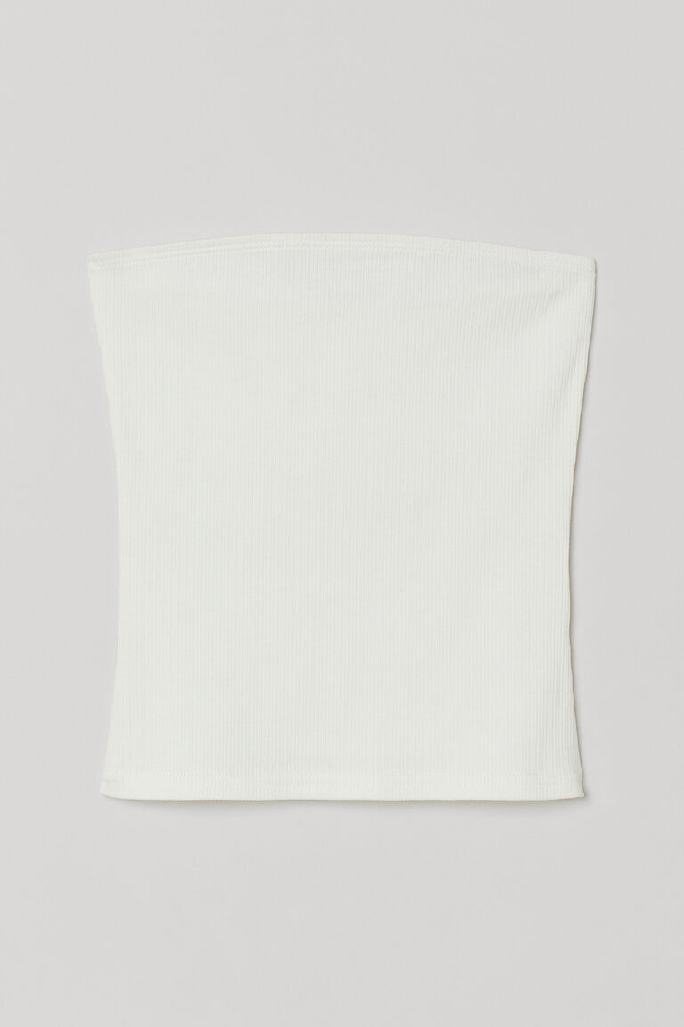 Ribbed tube top