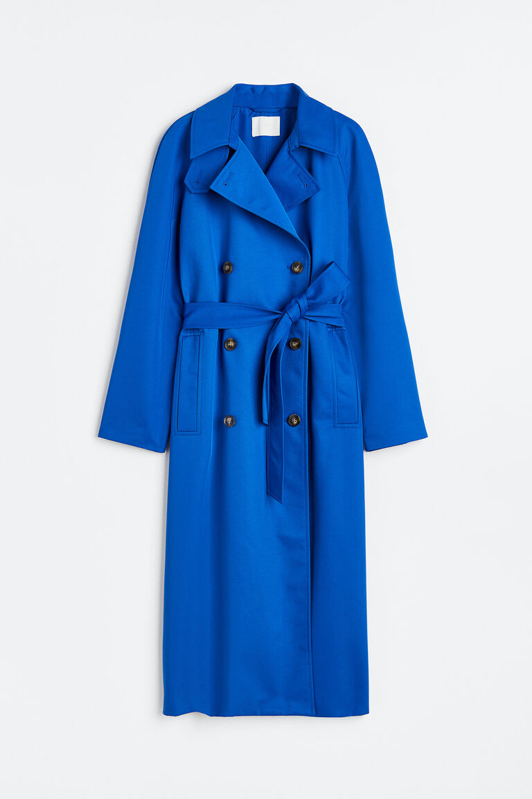 เสื้อเทรนช์โค้ทกระดุมสองแถว