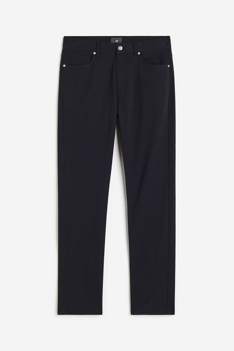 Slim Fit Cotton twill trousers