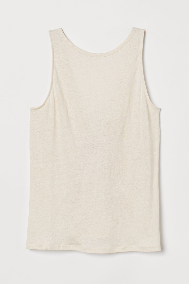 Linen vest top