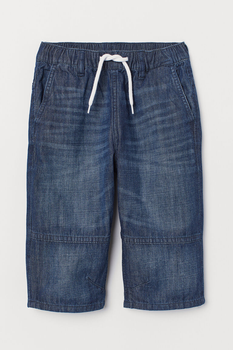 Denim clamdiggers