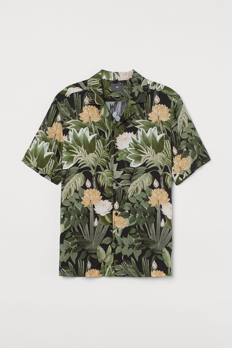 Patterned resort shirt