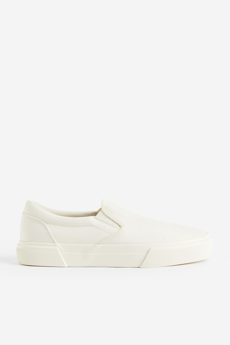 Slip-on cotton trainers