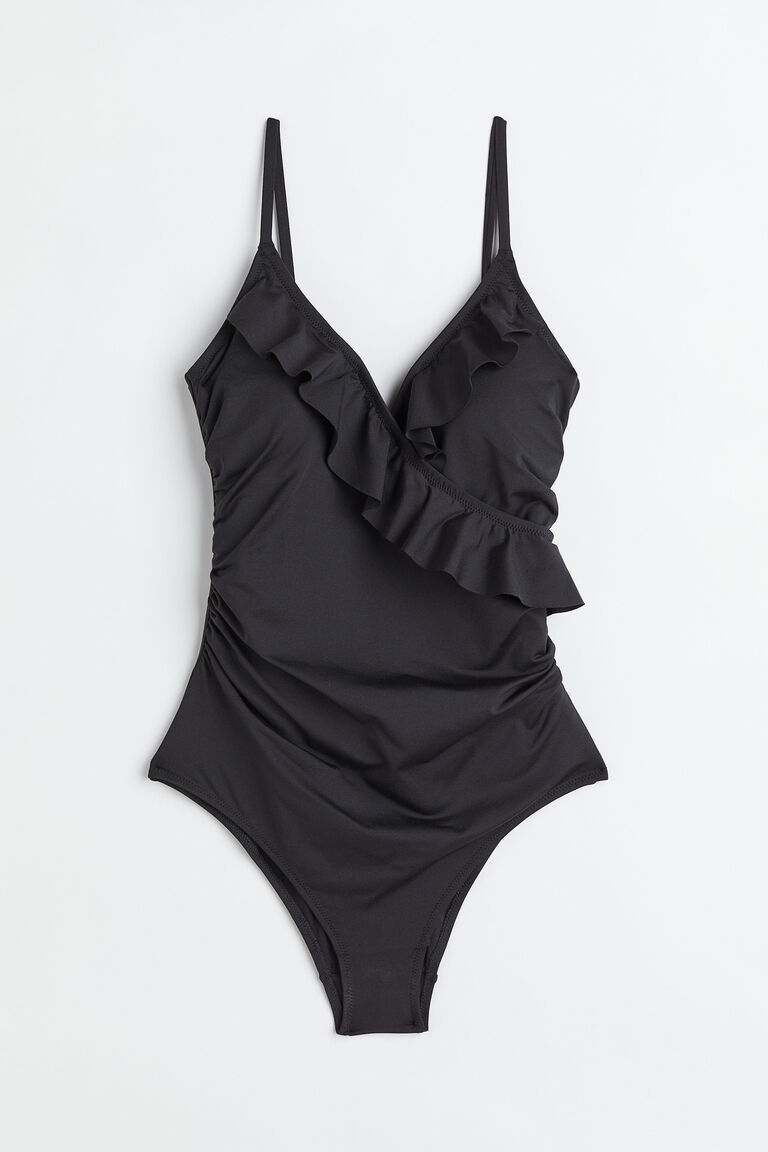 Flounced shaping swimsuit